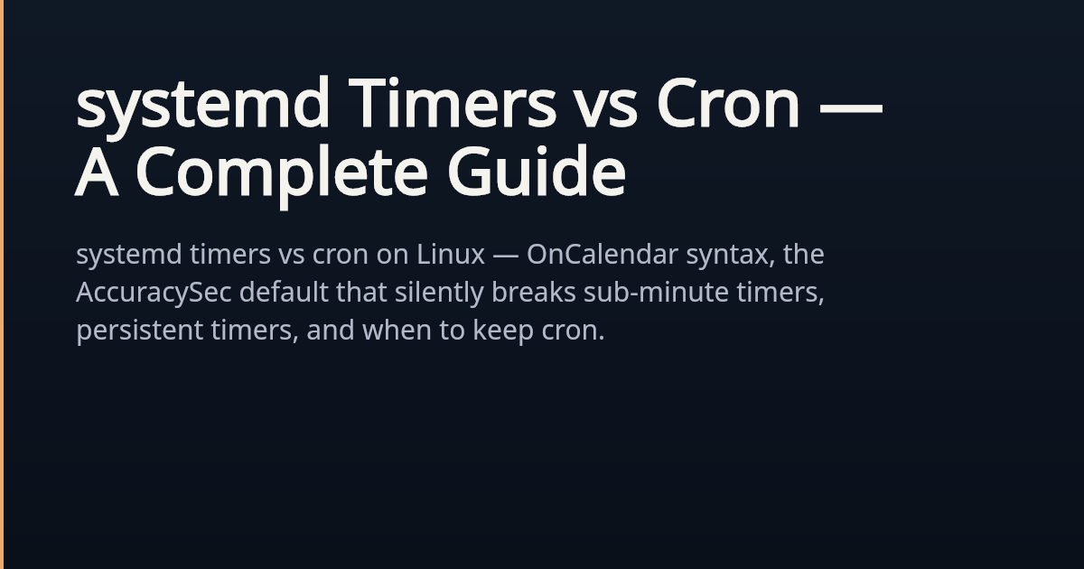 systemd Timers vs Cron: A Complete Guide | Cronuru